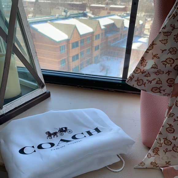 Coach | Bags | Coach Market Tote Coach Silk Scarf And Bag Charm | Poshmark